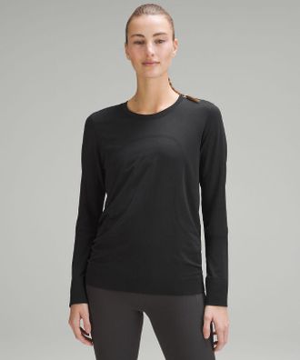 lululemon Haut manches longues Swiftly Relaxed Longueur hanche pour Femmes - Noir - Taille 0