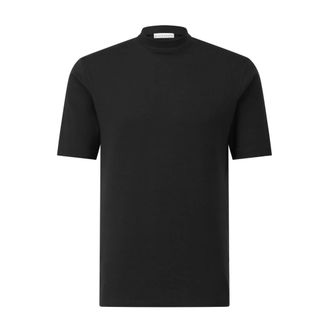 Kiefermann Klassisches Baumwoll-T-Shirt - - Tops - Herren - Schwarzk - S