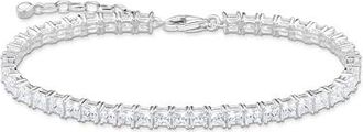 Thomas Sabo A2029-051-14-L19V Bracelet de tennis en argent sterling 925 avec 44 zircones blanches Longueur 16-19 cm, 16-19 cm, Argent sterling, Oxyde de zirconium