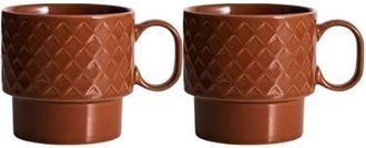 Sagaform 5018526 Teetassen 2er Set, Steinzeug