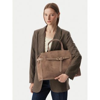 Coccinelle Handtasche Coccinelle TLB Coccinellesabine Suede Bi E1 TLB 18 01 01 Dunkelbeige