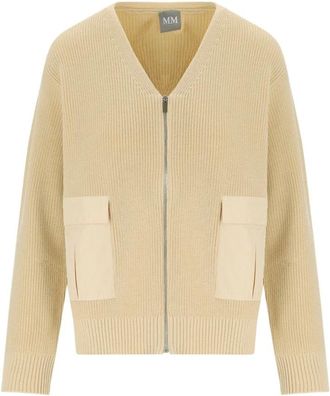 Max Mara Femme, Pulls, Beige, Taille: 42 FR Libero Cardigan