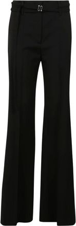 Sportmax Femme, Pantalons, Noir, Taille: 40 FR Wide Pantalons