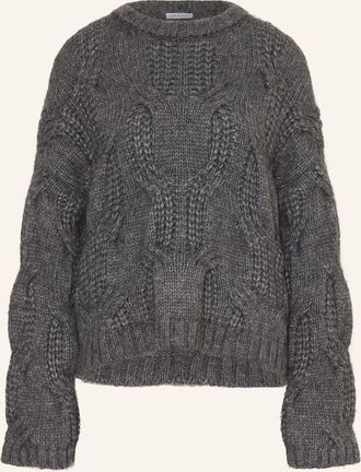 Mrs & Hugs Mrs & Hugs Pullover Mit Alpaka grau