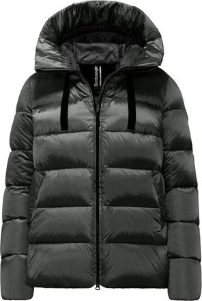 Bomboogie Femme, Vestes, Noir, Taille: 46 FR Veste Rome - Doudoune en nylon brillant