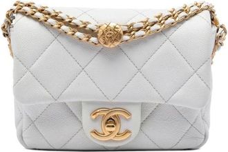 Chanel Pre-owned Sac bandouli&egrave;re Classic Flap - Femme - Pre-owned - Blanc - Taille: ONE Size
