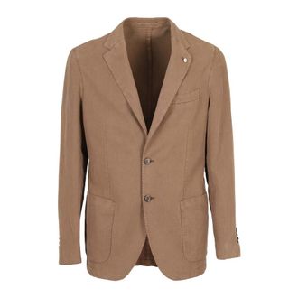 L.B.M. 1911 Leinen Lyocell Hemd - - Suits - Herren - Braun - M