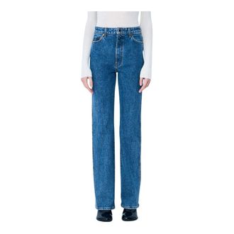 Khaite Femme, Jeans, Bleu, Taille: W29 Jean Droit Cinq Poches