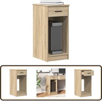 vidaXL Support de tour dordinateur et tiroir chêne sonoma 35x45x77 cm - Vidaxl