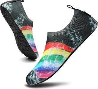 Saguaro Badeschuhe Herren Wasserschuhe Damen rutschfest Strandschuhe Weich Leichte Schwimmschuhe Bequeme Aquaschuhe für Männer, Mehrfarbig 40/41EU