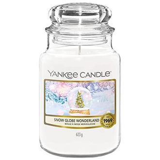 Yankee Candle Company Yankee Candle Bougie parfumée | Grande bougie jarre Snow Globe Wonderland | Collection Snow Globe Wonderland | Temps de combustion : jusquà 150 heures