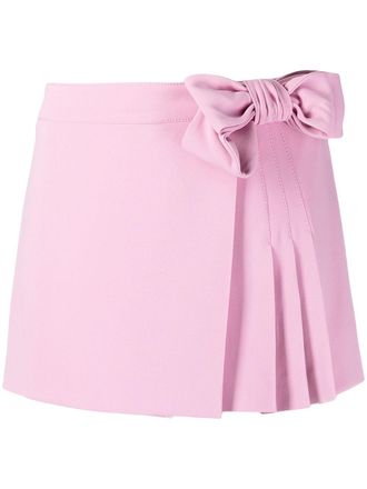 Red Valentino jupe-short &agrave; design pliss&eacute; - Rose