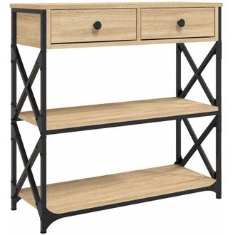 vidaXL Konsolentisch Sonoma-Eiche 75x28x75 cm Holzwerkstoff - Vidaxl
