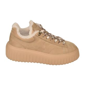 Hogan Femme, Chaussures, Beige, Taille: 39 1/2 EU H-Stripes Baskets