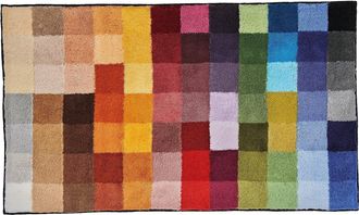 Kleine Wolke 8821148693 Cubetto Badteppich Polyacryl, Mehrfarbig, 85 x 145 x 3 cm