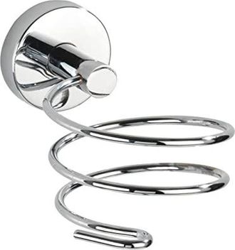 WENKO Vacuum-Loc Haartrocknerhalter Capri, Befestigung ohne zu bohren, F&ouml;hn-Halter mit praktischem Kabelhalter, repositionierbar & r&uuml;ckstandslos entfernbar,