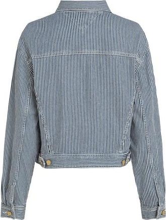 Tommy Hilfiger Veste en jean cropp&eacute; &agrave; rayures