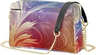 Mnsruu Sacs à bandoulière pour femme, sac à main en cuir imprimé élégant