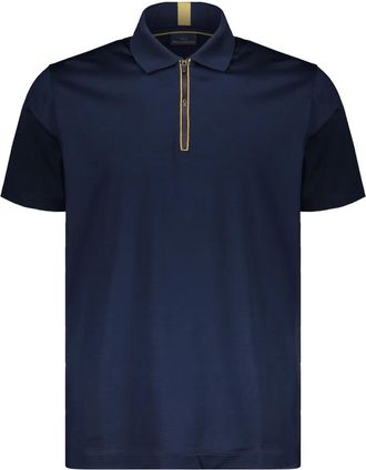 Paul & Shark Homme, Tops, Bleu, Taille: L Polo Zipp&eacute; &agrave; Manches Courtes