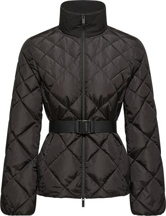 Moncler Moncler Doudoune Courte &Agrave; Matelassage G&eacute;om&eacute;trique Balsamine, Femme, Noir, Taille: 00