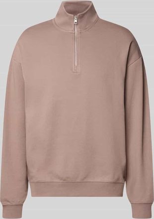 HUGO BOSS Regular Fit Troyer aus Baumwoll-Mix Modell Dalizip
