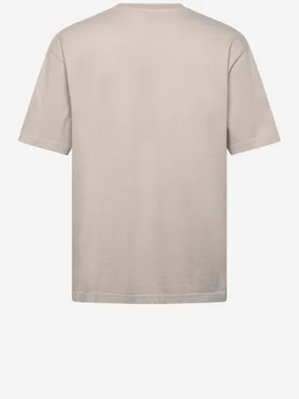 HUGO BOSS Mens Cotton T-Shirt Light Grey T-Shirts And Polos