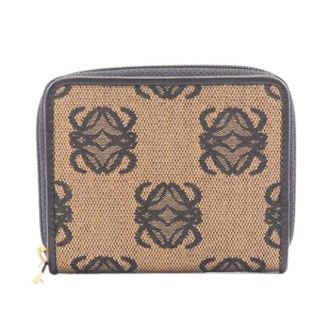 Loewe Pre-owned Anagram Canvas Coin Case - Femme - Pre-owned - Beige - Taille: ONE Size