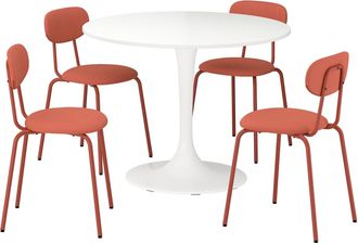 IKEA DOCKSTA / SANDSBERG Tisch und 4 St&uuml;hle