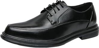 Generic Lacets en Cuir Noir for Chaussures Oxford Brogue r&eacute;tro for Homme, Lacets Ronds cir&eacute;s, adapt&eacute;s aux Tenues c&eacute;r&eacute;monie, Mariage et daffaires.(Black,44.5 E
