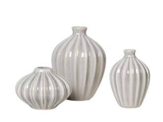 Broste Copenhagen Amalie Vase Rainy Day Grey 3tlg