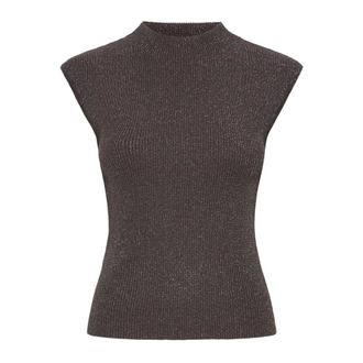 Ichi Ichi, Damen, Strickwaren, Braun, SGr&ouml;&szlig;e