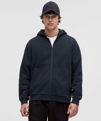 lululemon Steady State Hoodie mit Rei&szlig;verschluss f&uuml;r M&auml;nner - Gr&ouml;&szlig;e 2XL in True Navy