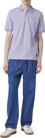 Scotch & Soda Mens Regular fit Polo Shirt, Bright Lavendel Melange, XXL