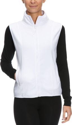 James & Nicholson Damen Microfleeceweste, white, XL, JN048 wh