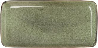 Bidasoa Ikonic Rechteckige Keramikschale, 28 x 14 cm, Grün