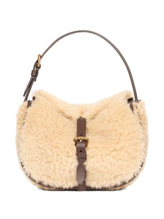Etro petit sac &agrave; main Pony en peau lain&eacute;e - Tons neutres