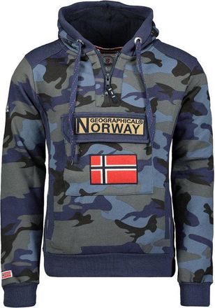 Geographical Norway Kapuzenpullover Gymclass by leyoley mit gro&szlig;er Bauchtasche und warmer Kapuze