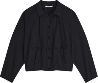 Summum Femme, Blouses et Chemises, Noir, Taille: 42 FR Blouse Veste M&eacute;lange Lyocell