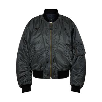 Maison Margiela Nylon Bomberjacke - - Jackets - Damen - Gr&uuml;n - XS
