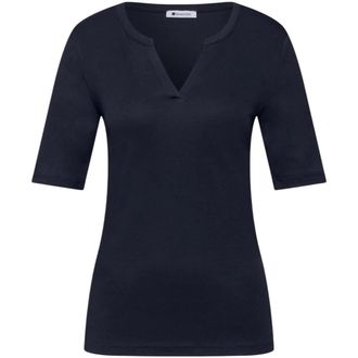 Street One Basic split neck shirt 324616