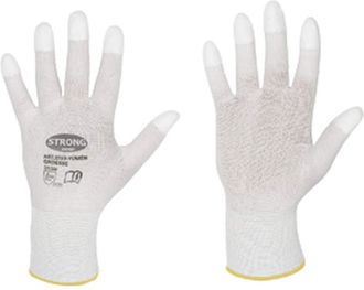 STRONGER Arbeitshandschuhe mit PU-Fingerspitzen für Goldschmiede und Uhrmacher zum Polieren von S