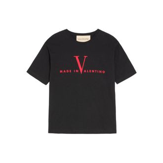 Valentino Logo-Print T-Shirt - Black