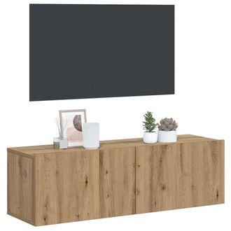 Generic TV Schrank mit 2 Klappt&uuml;ren, TV M&ouml;bel, H&auml;ngeboard, Lowboard, Fernsehschrank, Fernsehtisch, Sideboard, Holzwerkstoff(Wei&szlig; 80x30x30cm) (100x30x30cm)