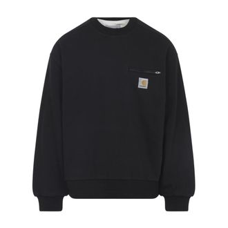 Carhartt Work in Progress Homme, Sweatshirts et sweats à capuche, Noir, Taille: S Detroit Sweat