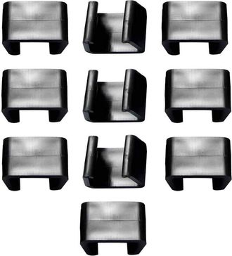 Generic 10 St&uuml;ck Starke Verbinder f&uuml;r Gartenm&ouml;belset aus Polyrattan,Lounge Set Clips Klammern Outdoor Couch Patio M&ouml;bel, Plastik, Show, 5,25 cm