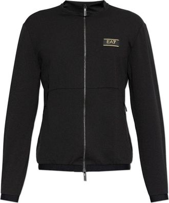 Emporio Armani Emporio Armani Ea7, Homme, Sweatshirts et sweats &agrave; capuche, Noir, Taille: S SweaT-shirt stretch en viscose m&eacute;lang&eacute;e