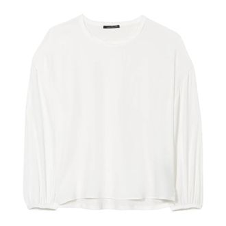 Luisa Cerano Seidenmix-Bluse mit Schlitzsaum - - Blouses & Shirts - Damen - Beige - XS