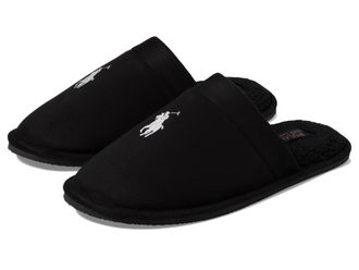 Ralph Lauren Herren Klarence Scuff Slipper, schwarz/creme, 43 EU