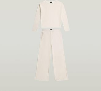 G-Star T-Shirt und Hose Pyjama Set - Grau - Damen