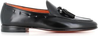 Santoni Homme, Chaussures, Noir, Taille: 41 EU Mocassin &agrave; pampilles